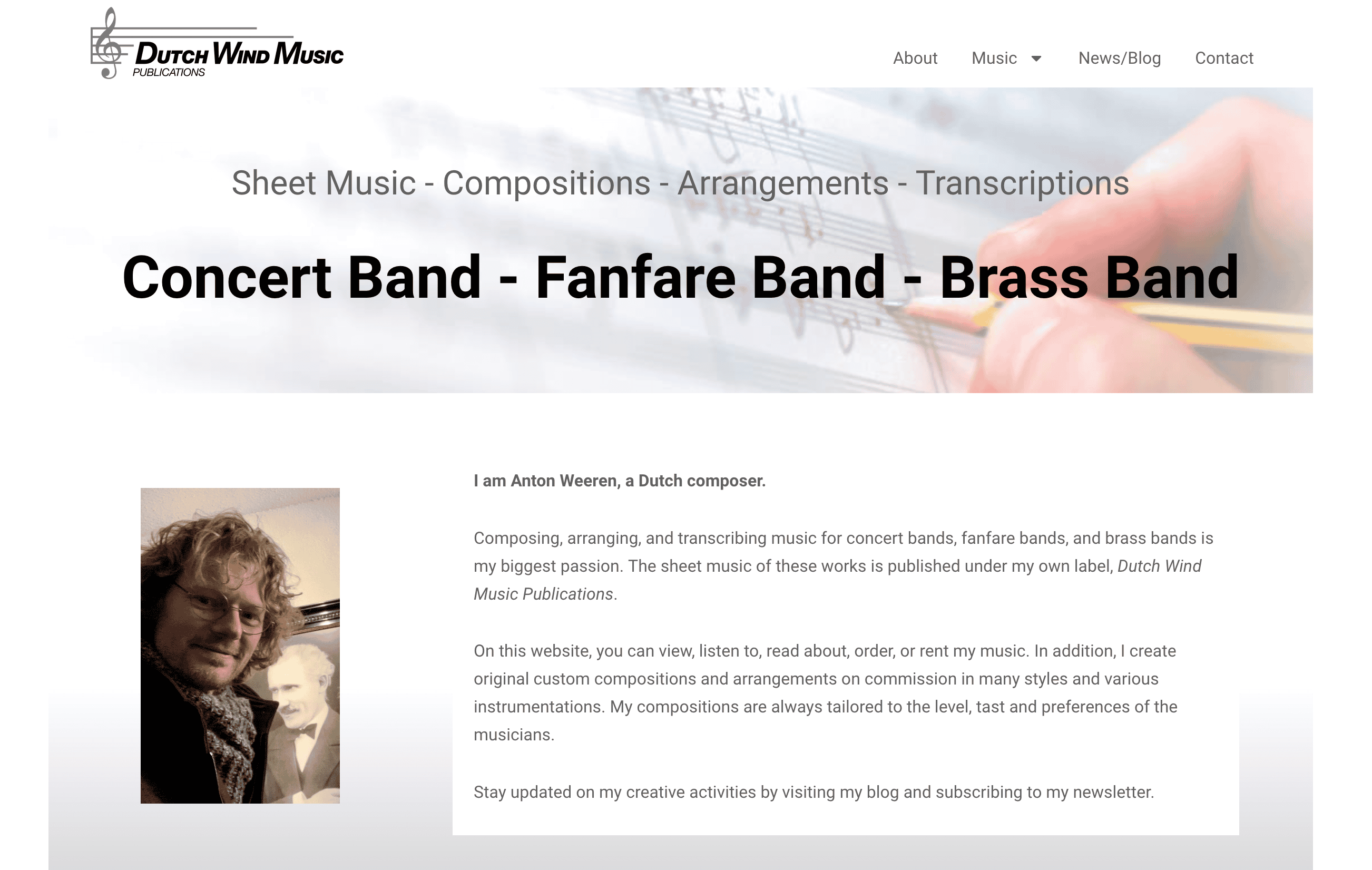 Dutch Wind Music | Original Wind Band Compositions by Anton Weeren
